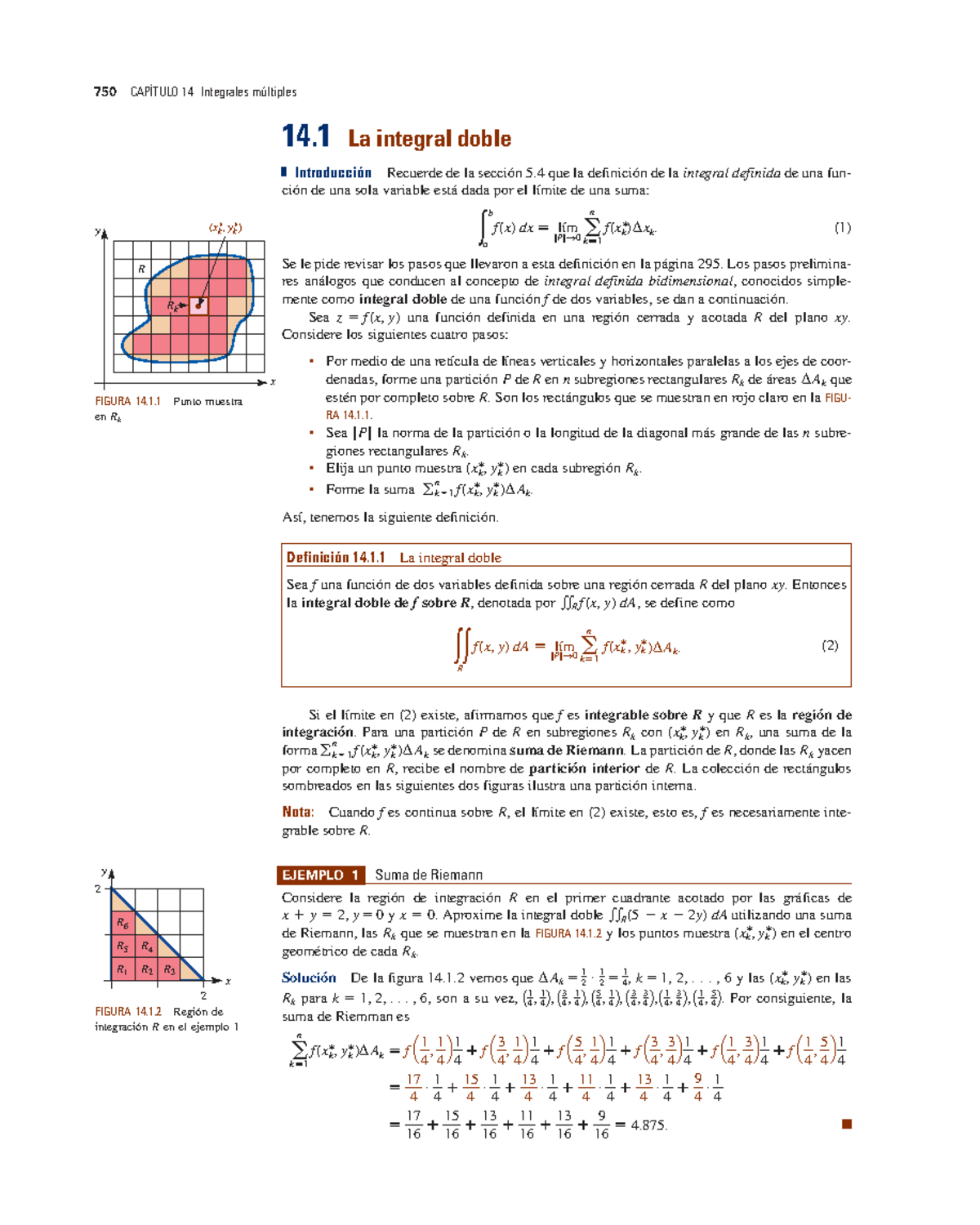 14.1 La integral doble - Definición y Propiedades - Studocu