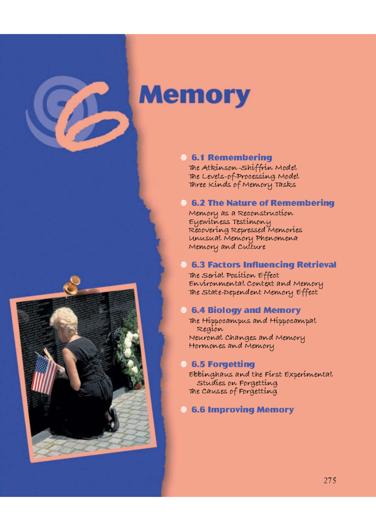 Memory Notes (PSY 101) - Chapter 6: Understanding Memory Systems - Studocu