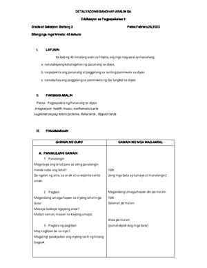 Natural Objects in the Sky: Lesson Plan for Grade 3 (March 2025) - Studocu