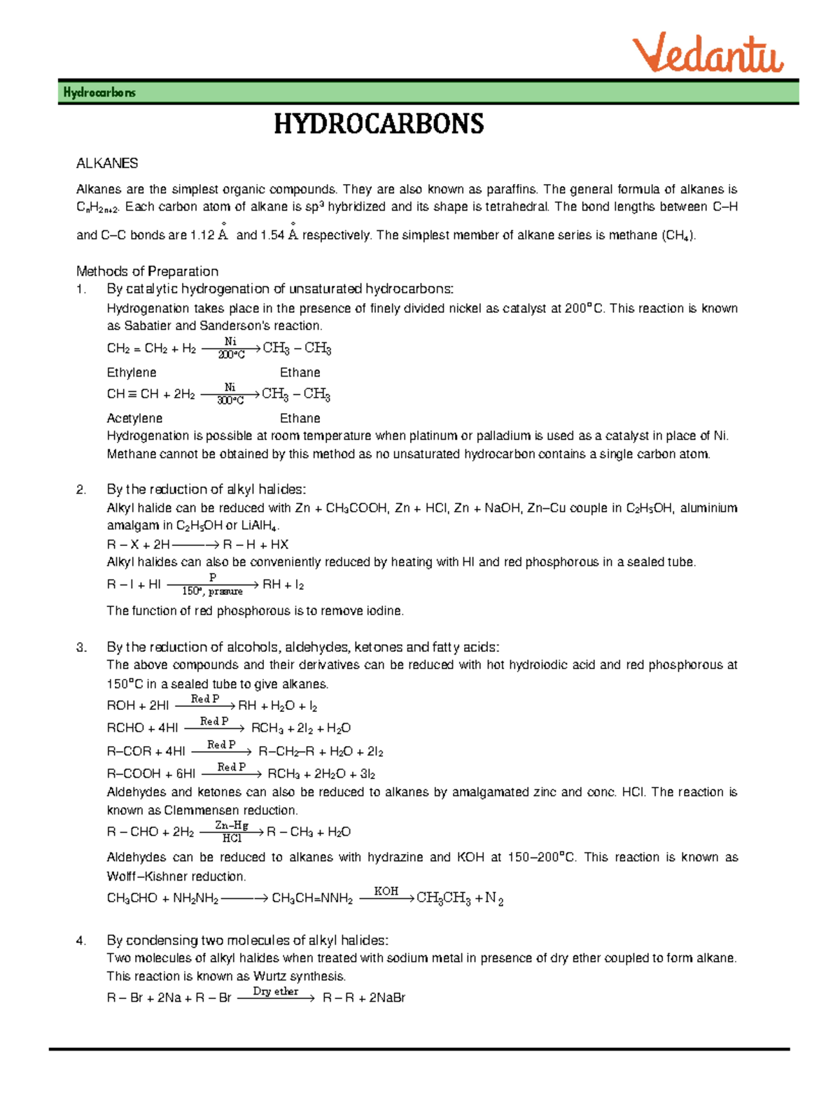 Hydrocarbons Class 11 Notes CBSE Chemistry Chapter 13 [PDF ...