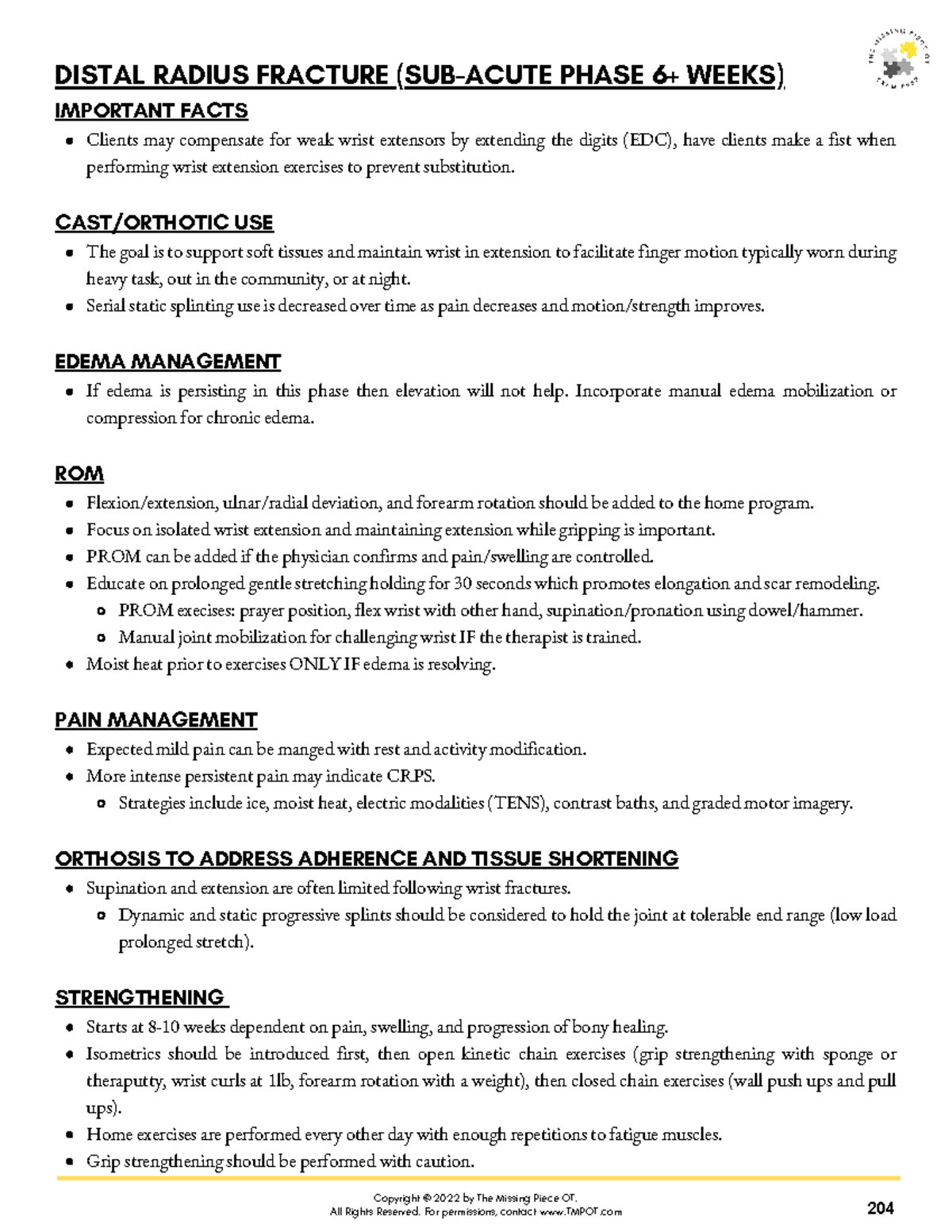 Occupational Therapy Interventions for Hand Fractures & Low Vision (OT ...