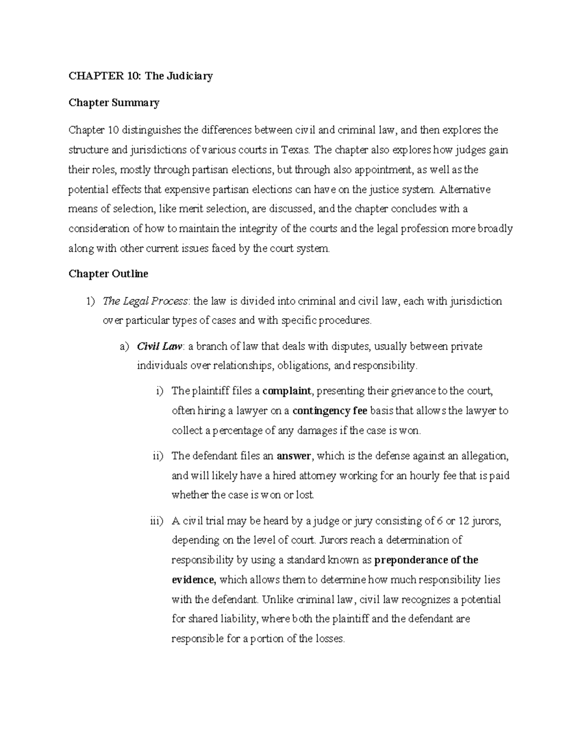 Reforming the Texas Judiciary: Current Issues & Solutions (POL 101 ...
