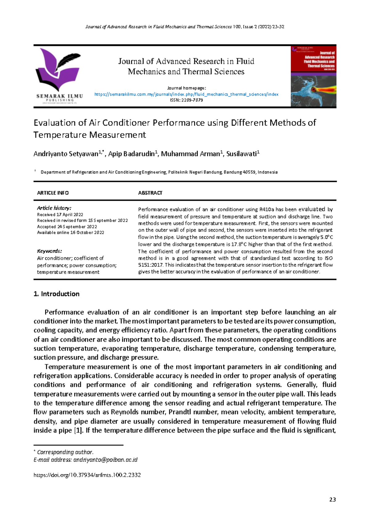 Evaluation of Air Conditioner Performance: Temp Measurement Methods ...
