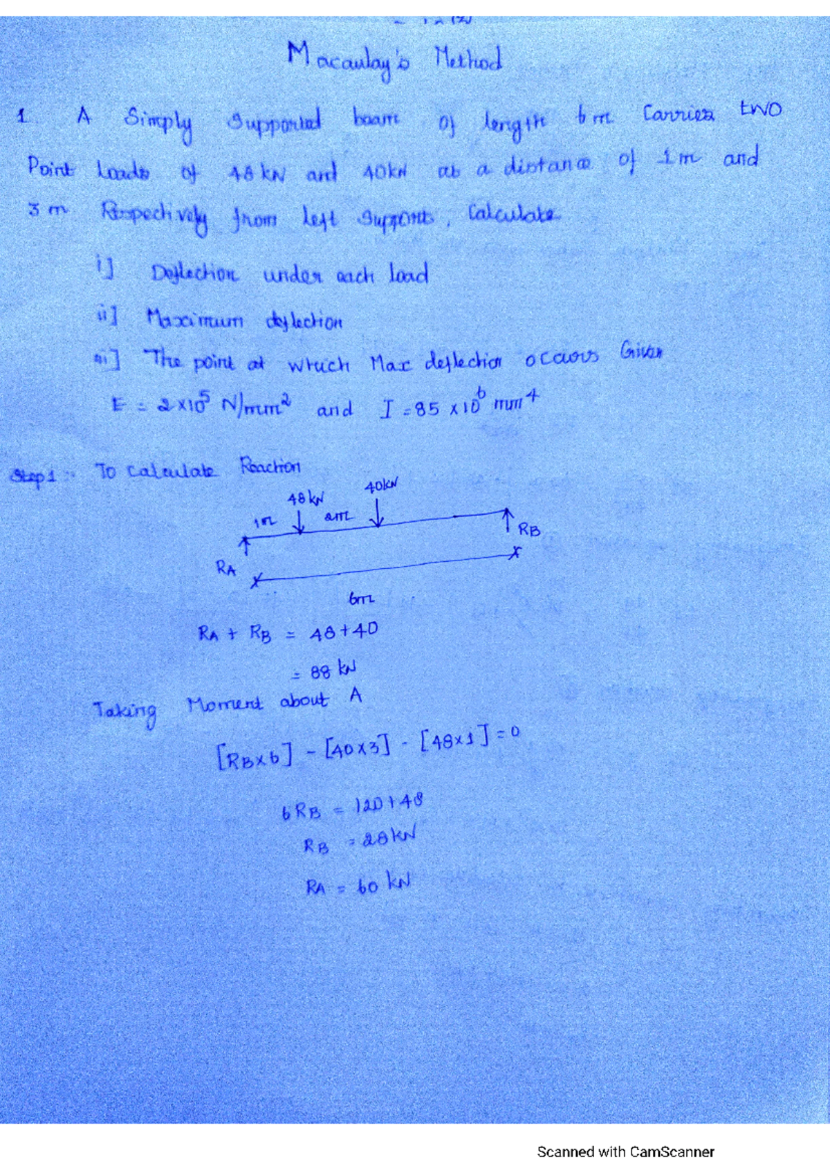 Macaulay's method - AR3302 STRUCTURAL SYSTEMS AND THEIR ANALYSIS unit 4 ...