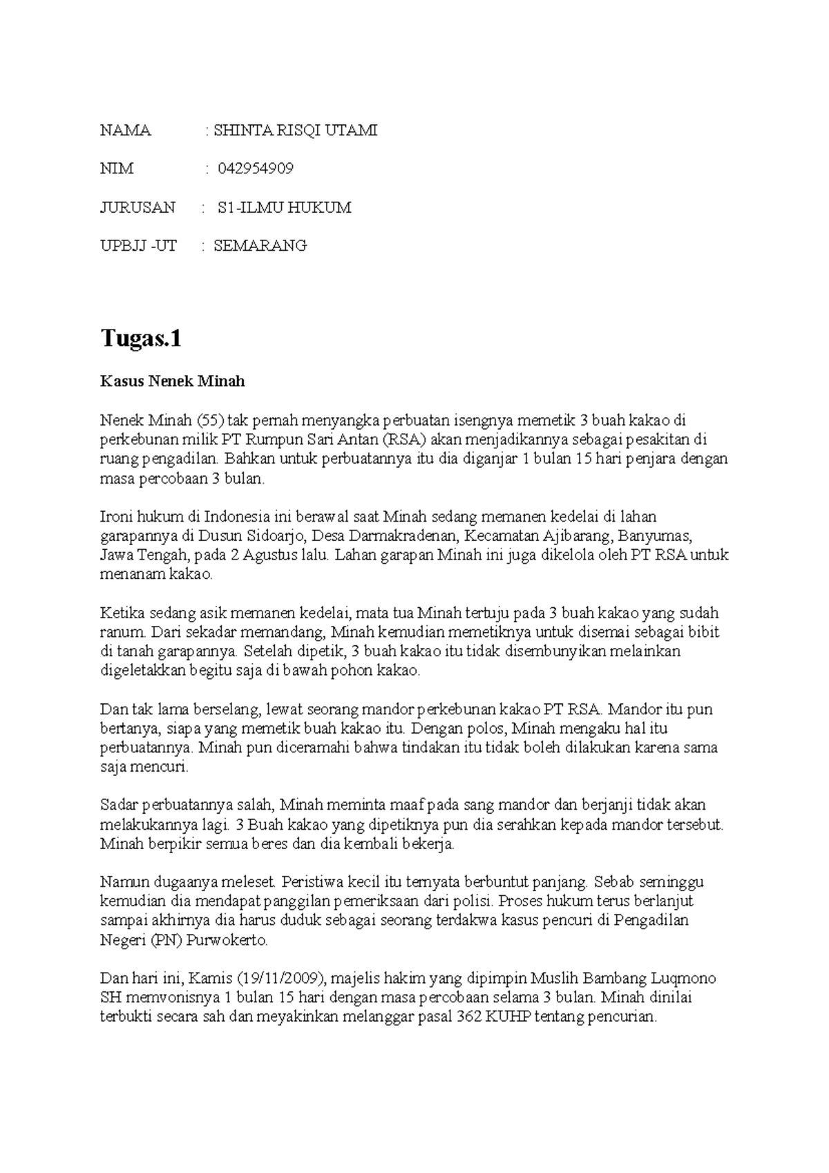 Tugas 3 Sesi 7 Pengantar Ilmu Hukum - Indrajid Nurmukti NIM 049446208 ...