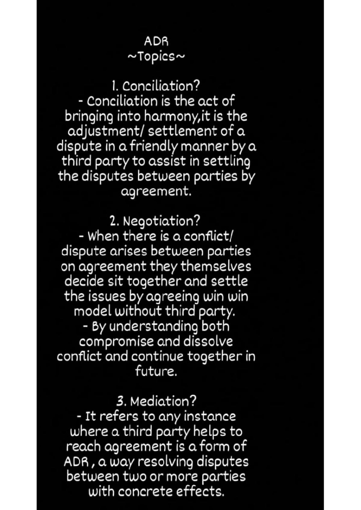 ADR Viva Questions and Answers for Exam Preparation - Studocu