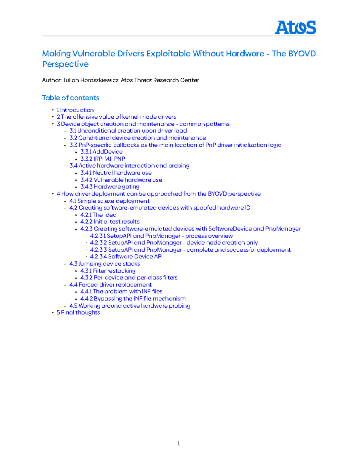 Making Vulnerable Windows Drivers Exploitable: An OVD Analysis - Studocu