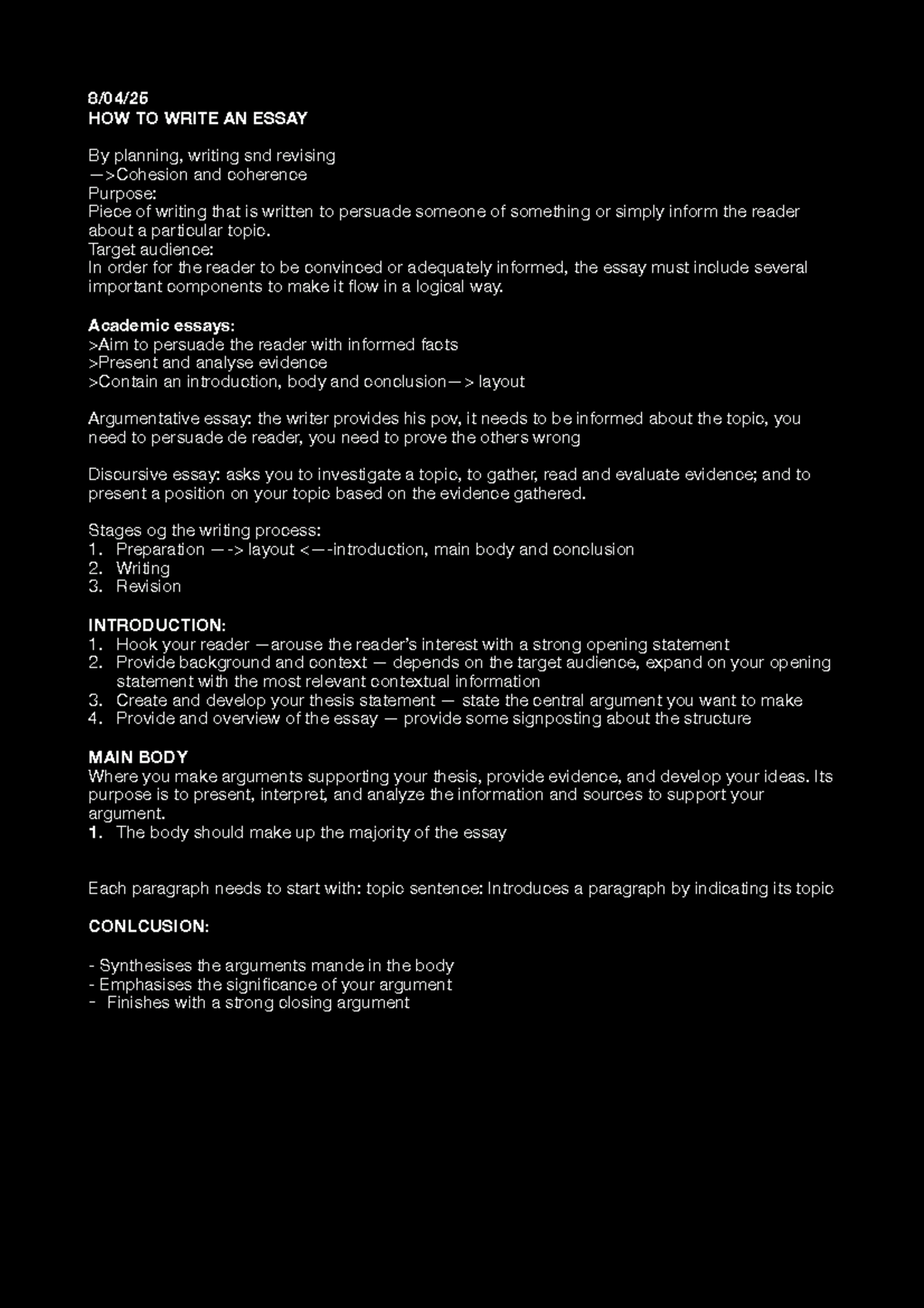 ING 3: Essay Writing Guide - Planning, Writing & Revising - Studocu