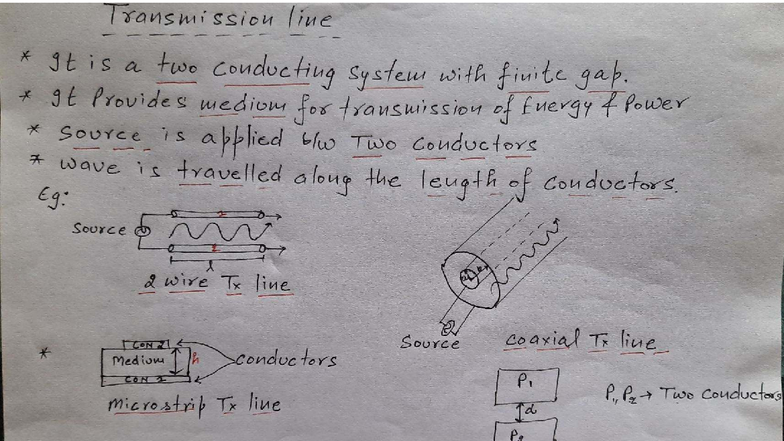 Transmission Lines: Concepts, Equations, and Applications - Studocu