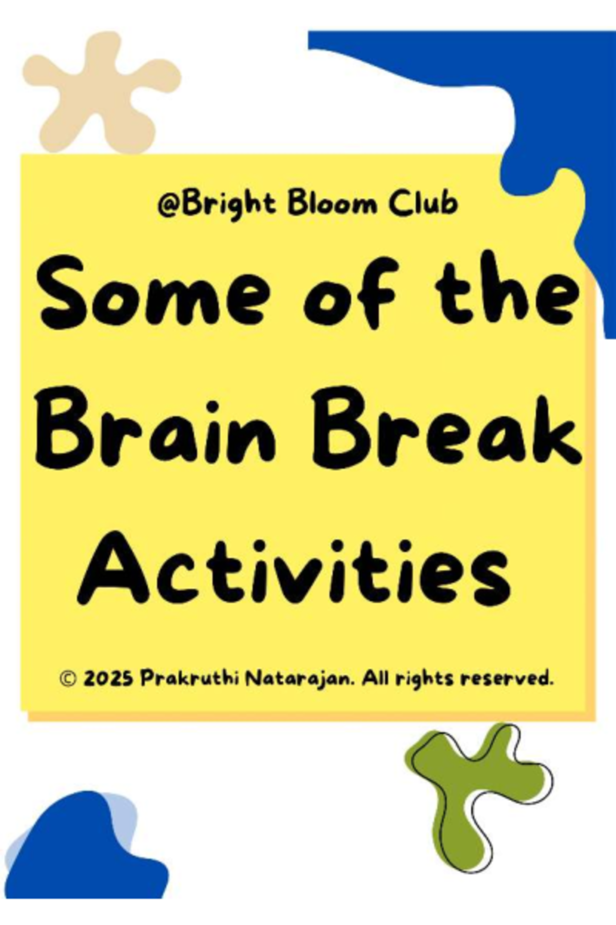 Fun Brain Break Activities for Kids (260526) - Studocu