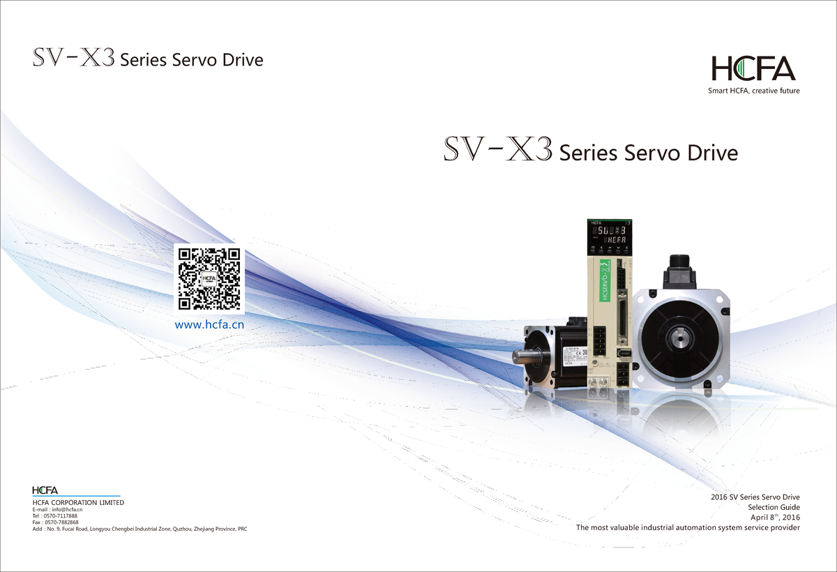 HCFA SV-X3 Series Servo Drive Catalog and Selection Guide - Studocu