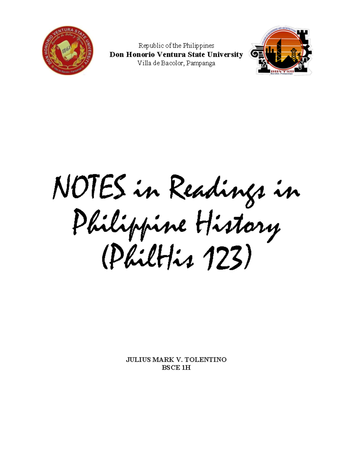 Readings IN Philippine History - Republic of the Philippines Don ...