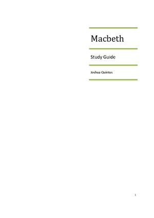 Macbeth exam practice pack - GCSE English Literature Paper 1: Macbeth ...