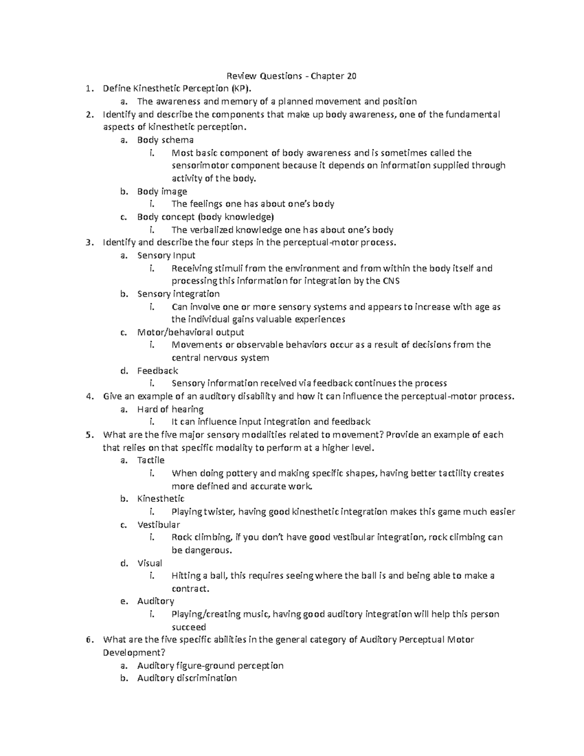 Review Questions - Chapter 20 Special Pops - Review Questions - Chapter ...