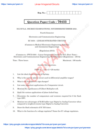 IOT QB 1 - Question Bank - SRM VALLIAMMAI ENGINEERING COLLEGE SRM Nagar ...