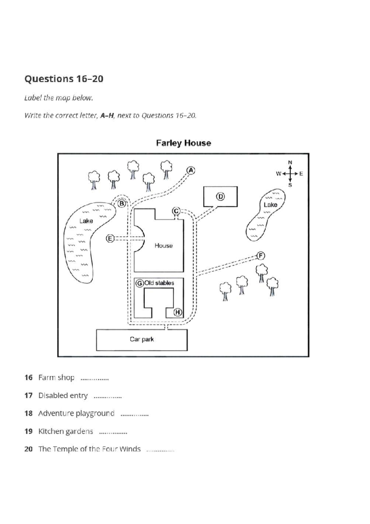 Listening Final Exam - Map Labeling Questions - Studocu