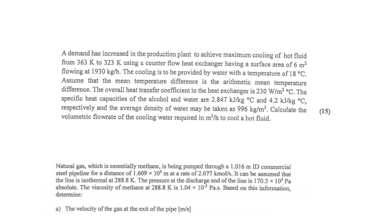 Heat Transfer & Fluid Flow Problems (ENGR 101) - Studocu