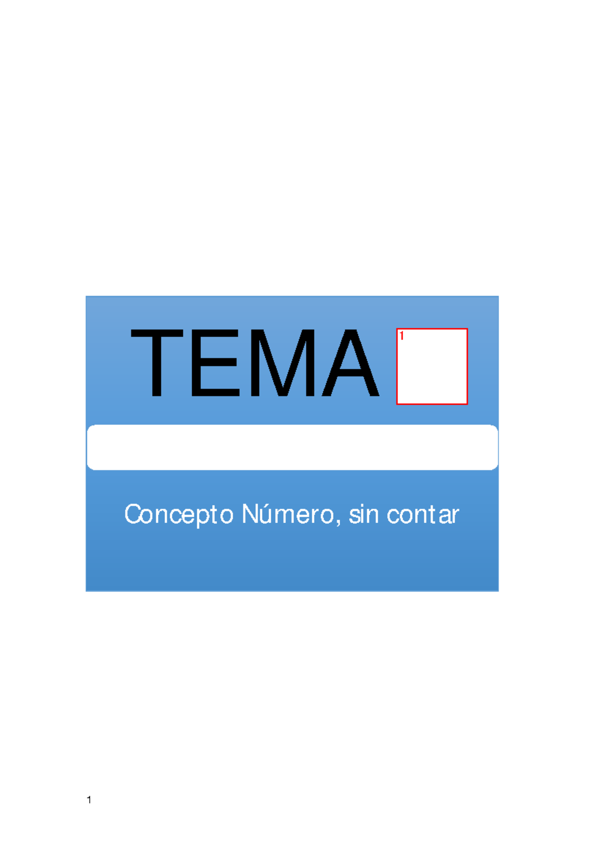 TEMA 5 - Adquisición del Concepto de Número Sin Contar - Studocu