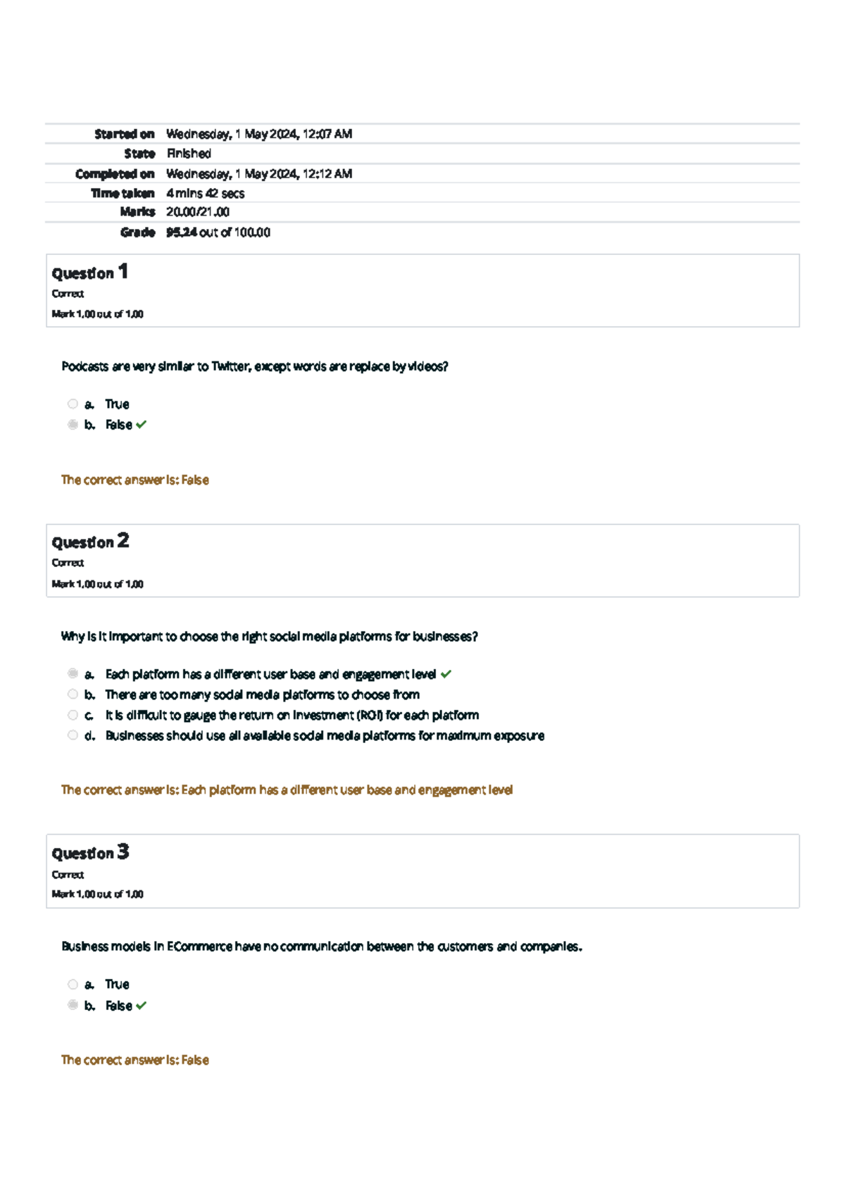 Graded Quiz Unit 3 Review and Scores Analysis - Studocu