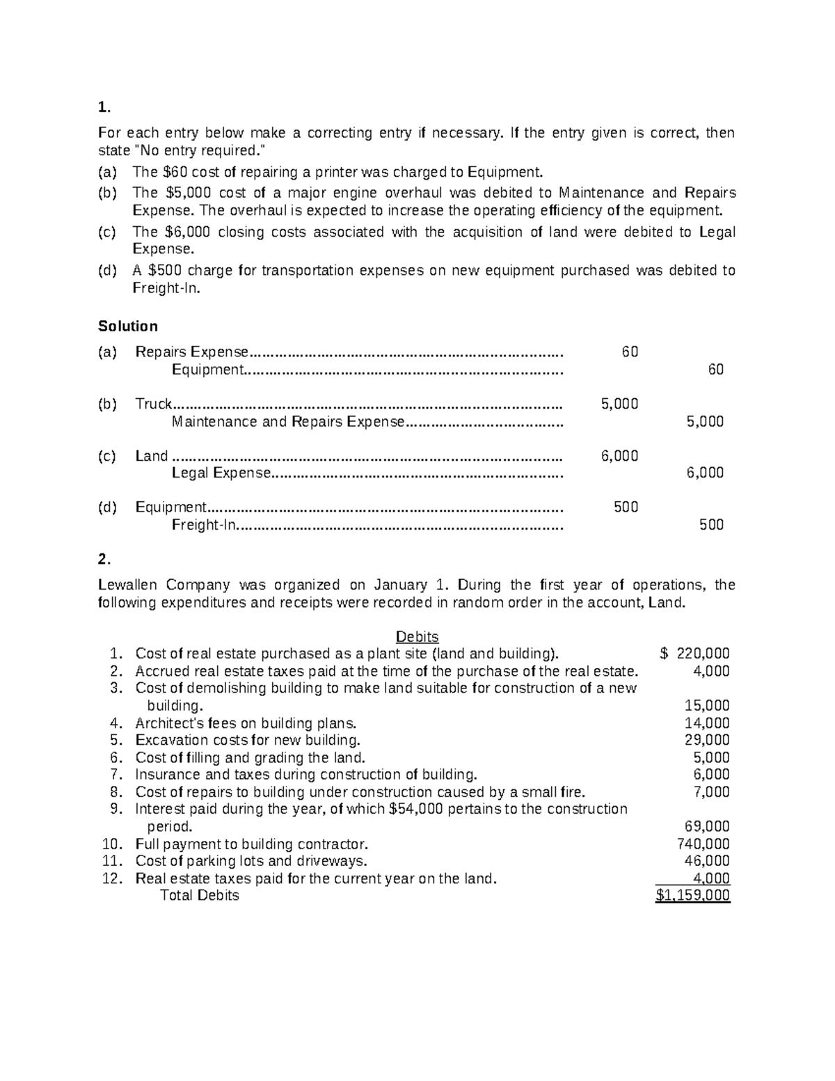 Chapter 9 Exercises: Solutions and Analysis for Accounting Concepts - Studocu