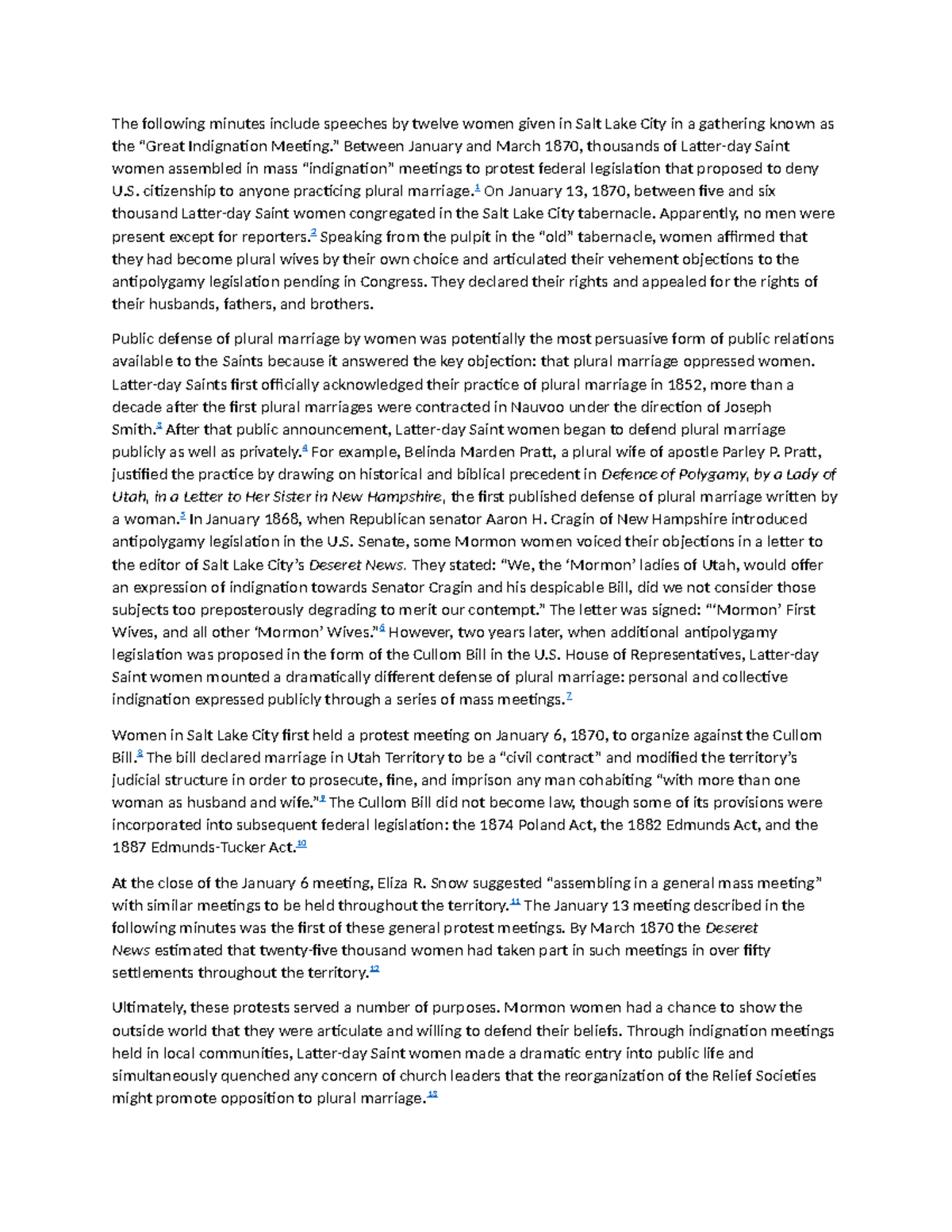 Great Indignation Meeting Minutes: Women of Salt Lake City Protest ...