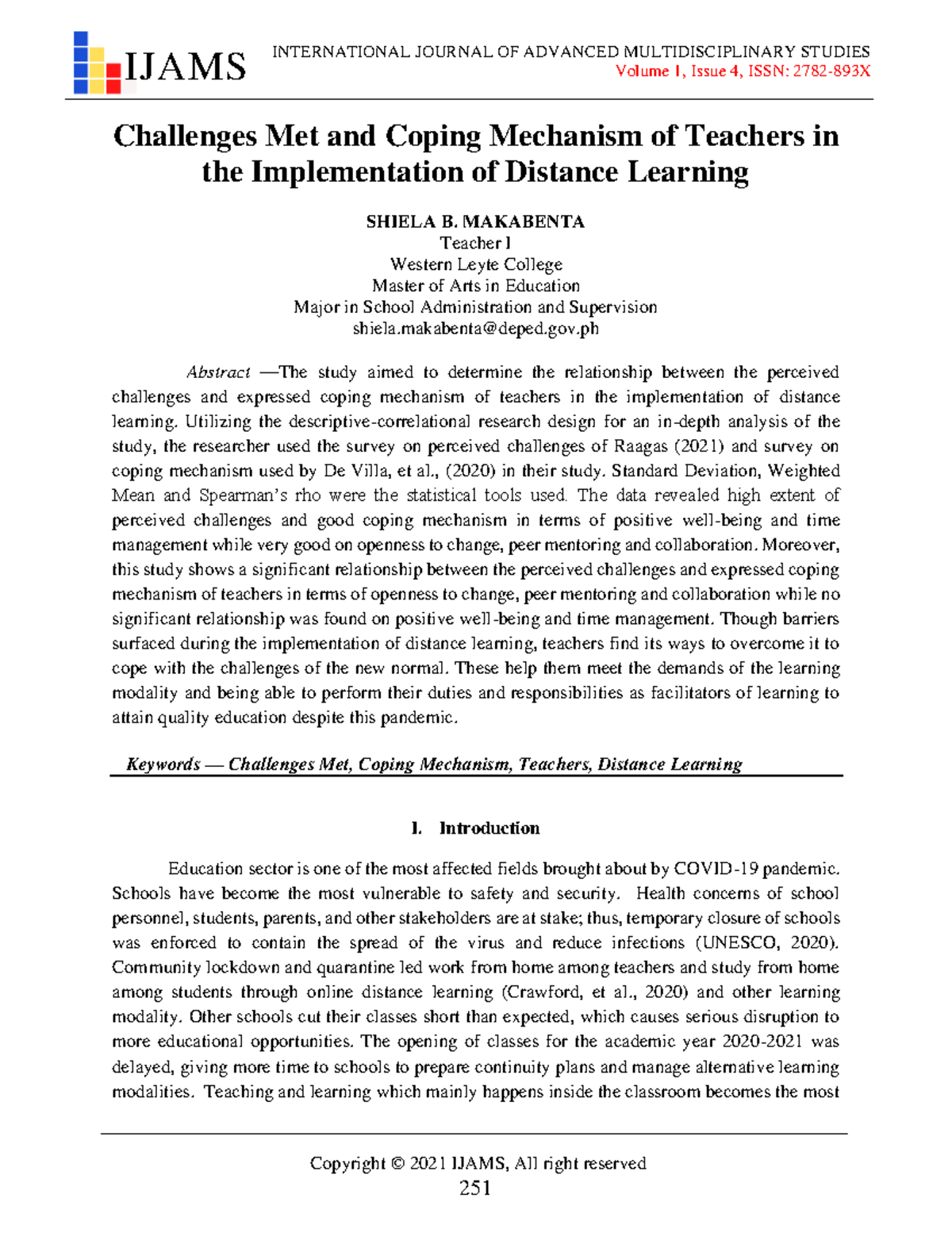 Challenges-Met-and-Coping-Mechanism-of-teachers-in-distance-learning ...