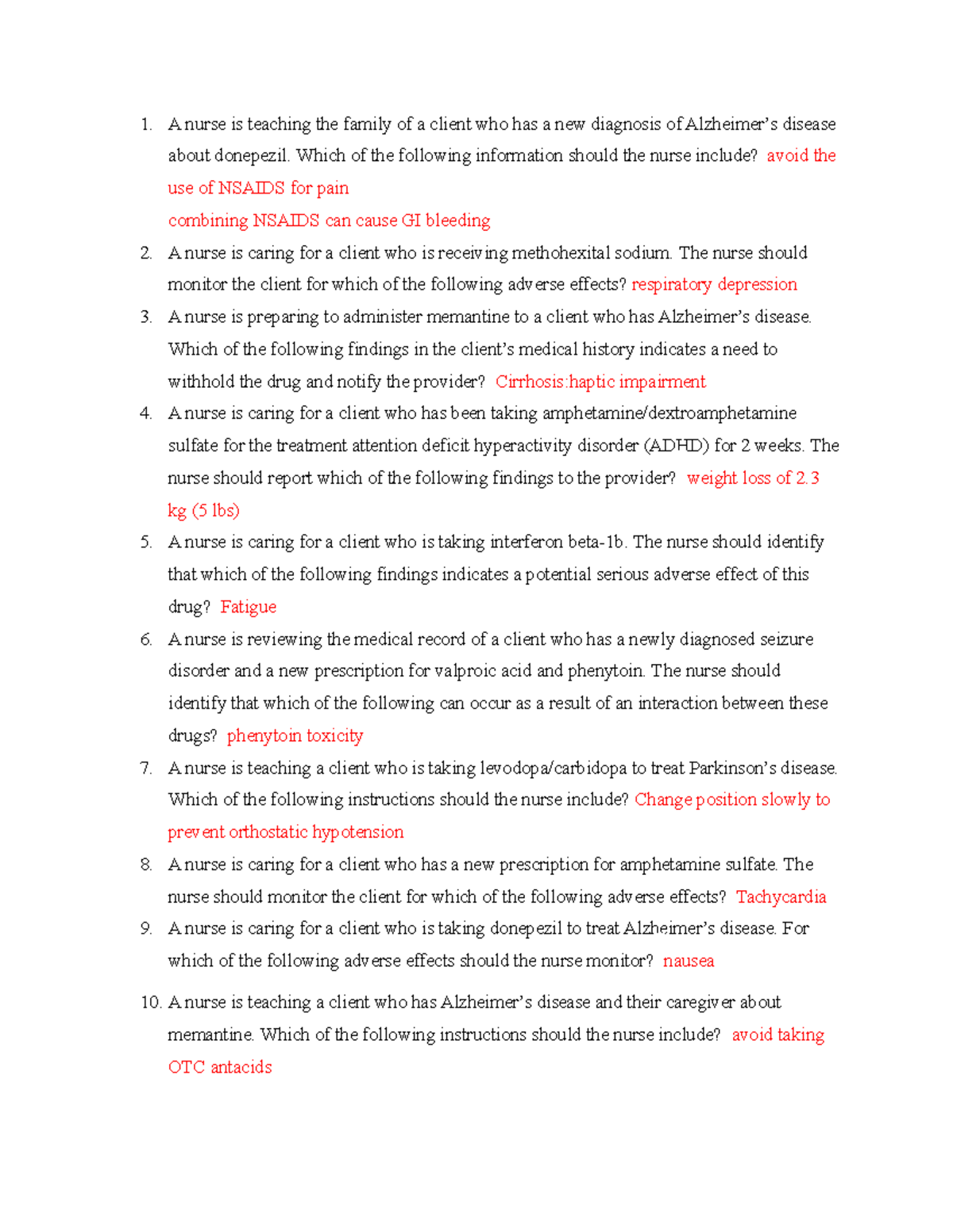 Neurological System Exam Notes (Pharm Made Easy) - Studocu