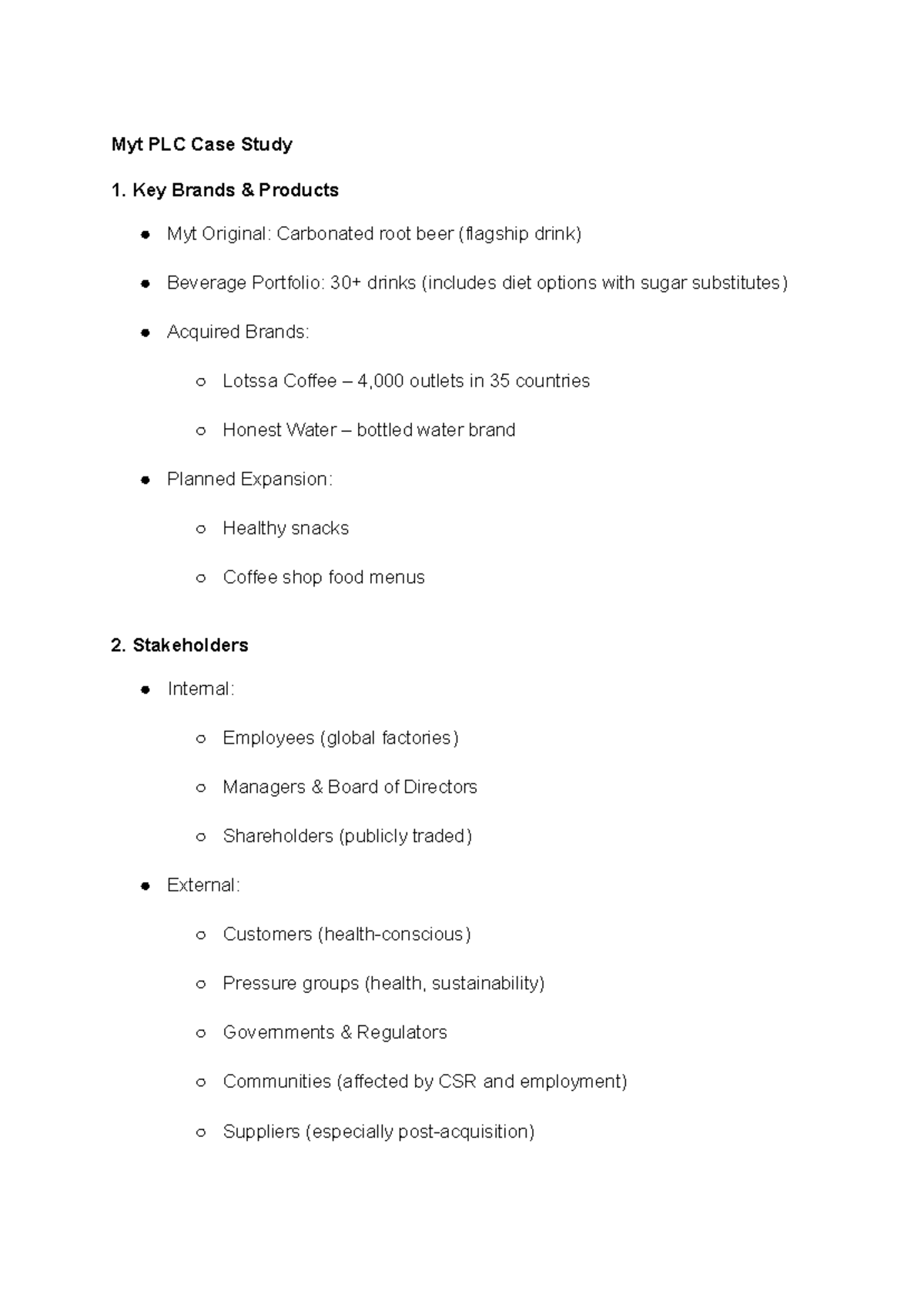 Myt PLC case study: Key brands, products, and marketing strategies ...