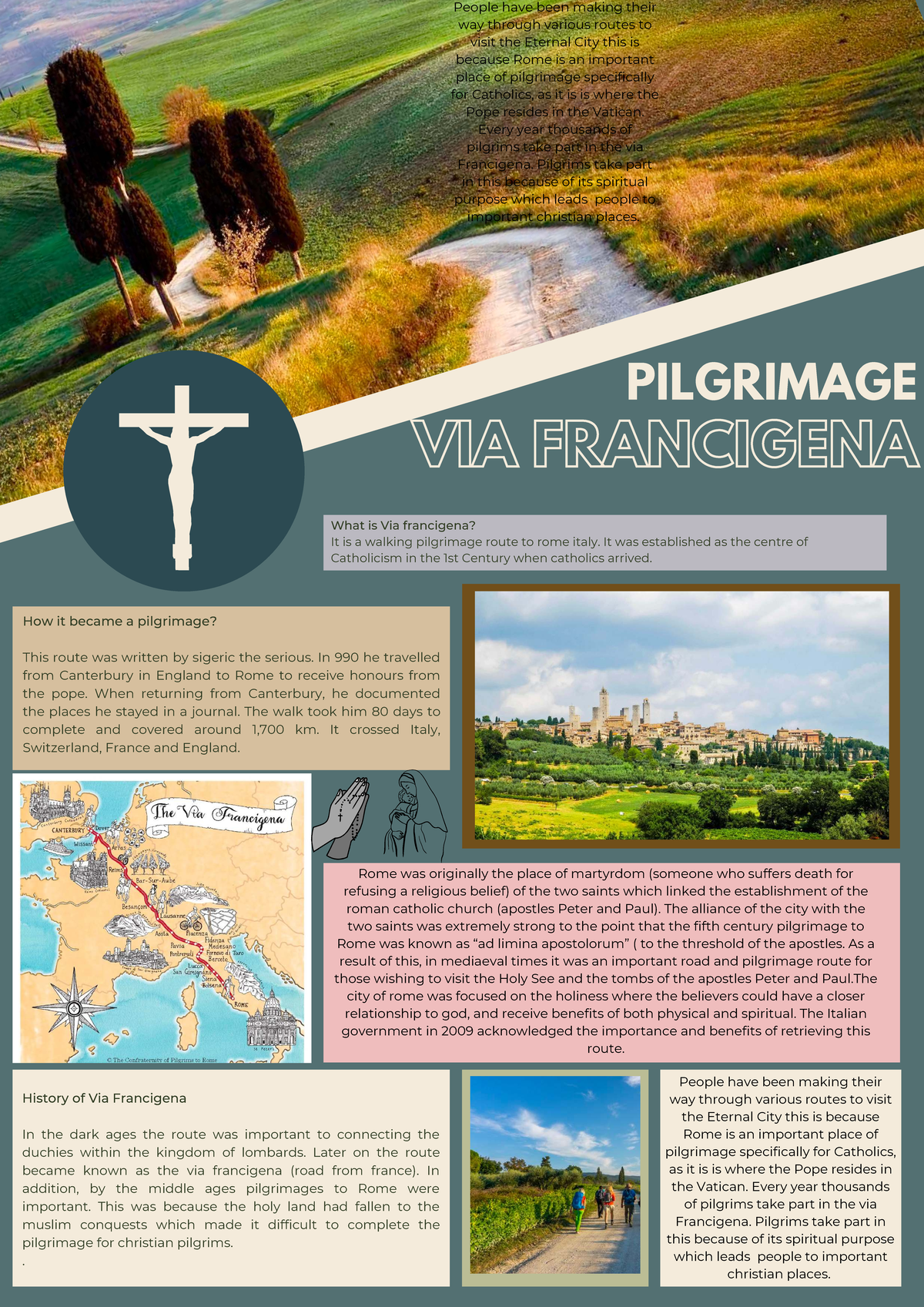 Pilgrimage via Francigena: A Journey to the Eternal City (Religion Year ...