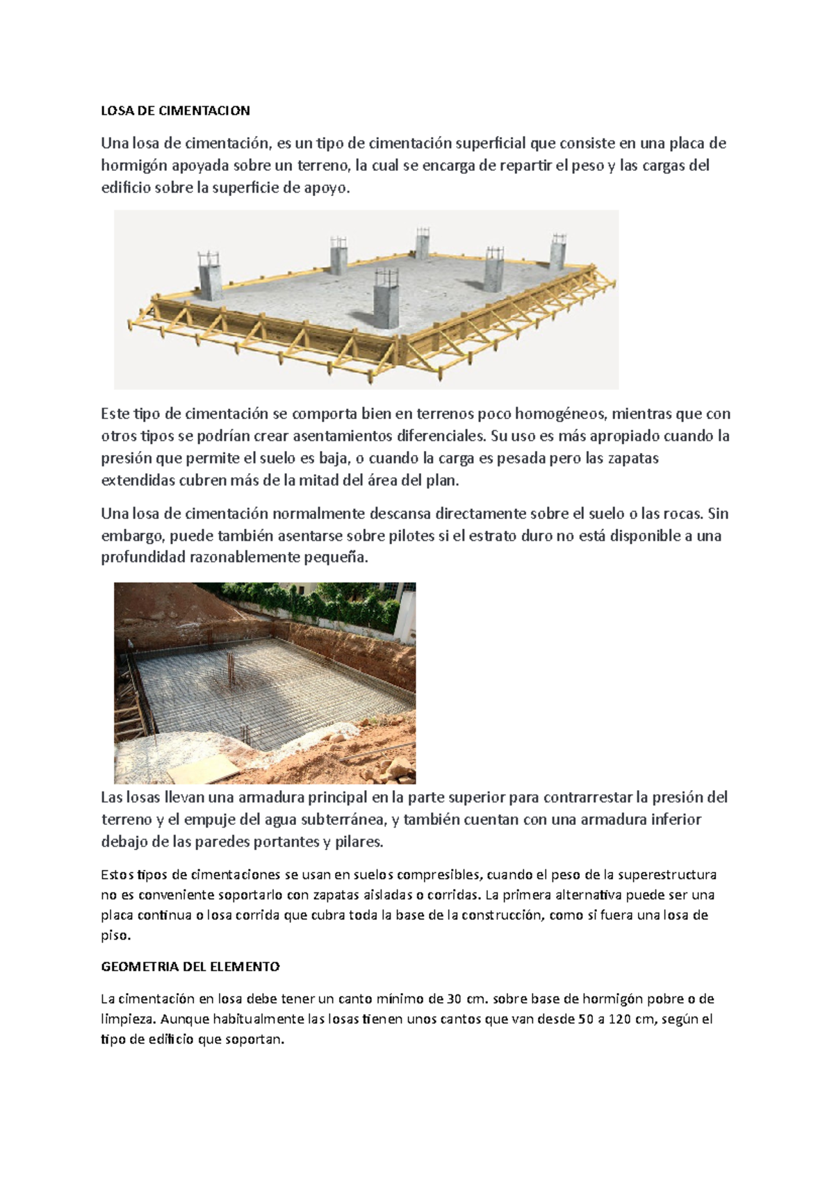 Losa y Pilote: Fundamentos, Geometría y Aplicaciones en Cimentación ...