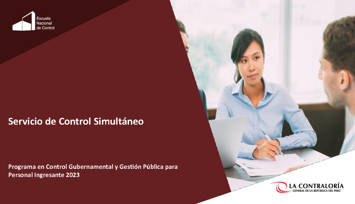 Diapositivas del Servicio de Control Simultáneo - Programa ...