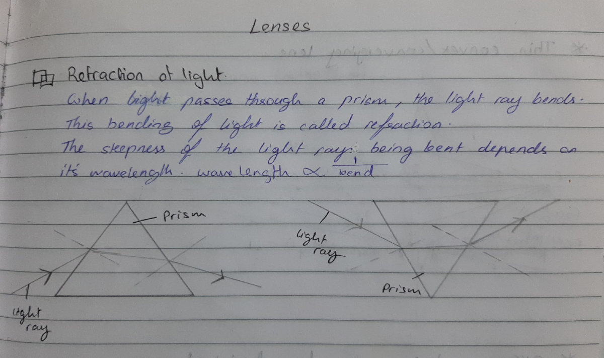 Igcse Physics - Lens Properties and Behavior Notes - Studocu