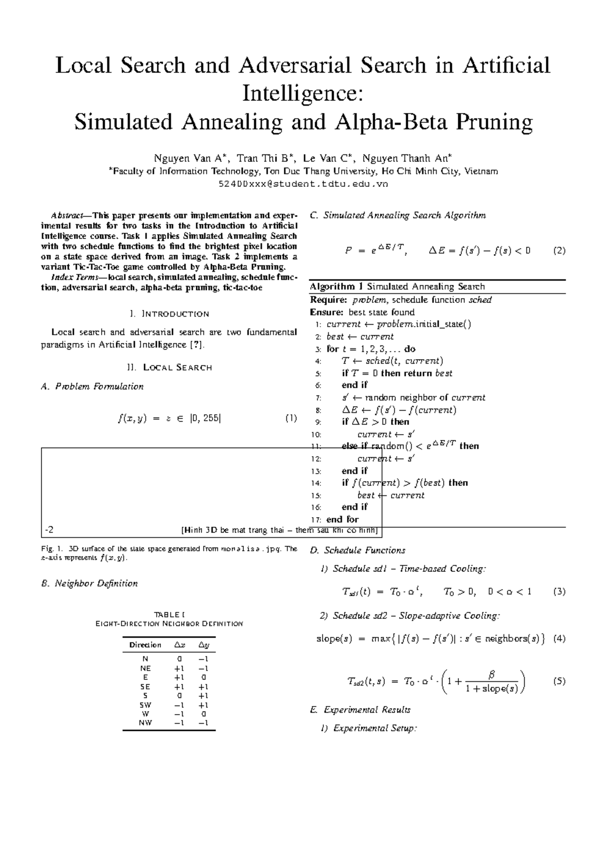 Local Search and Adversarial Search in AI: Simulated Annealing ...