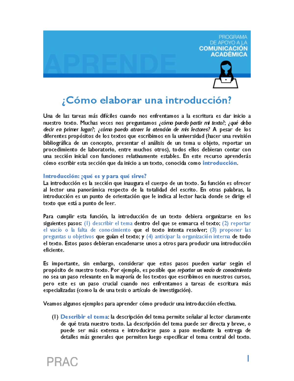 Cómo Redactar Una Introducción Efectiva: Guía y Ejemplos - Studocu
