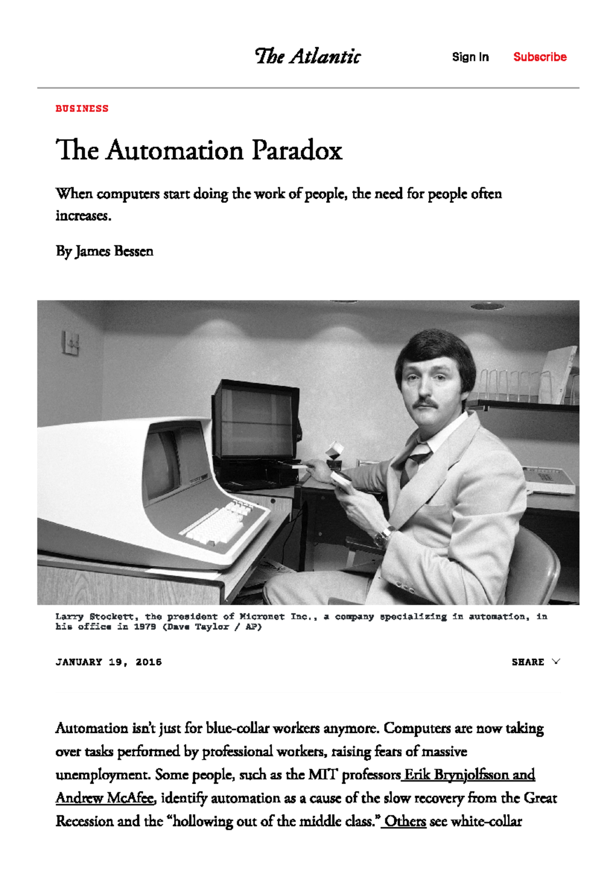 Practice 1 - Automation Paradox - Innovación y Cambio Tecnológico - Studocu