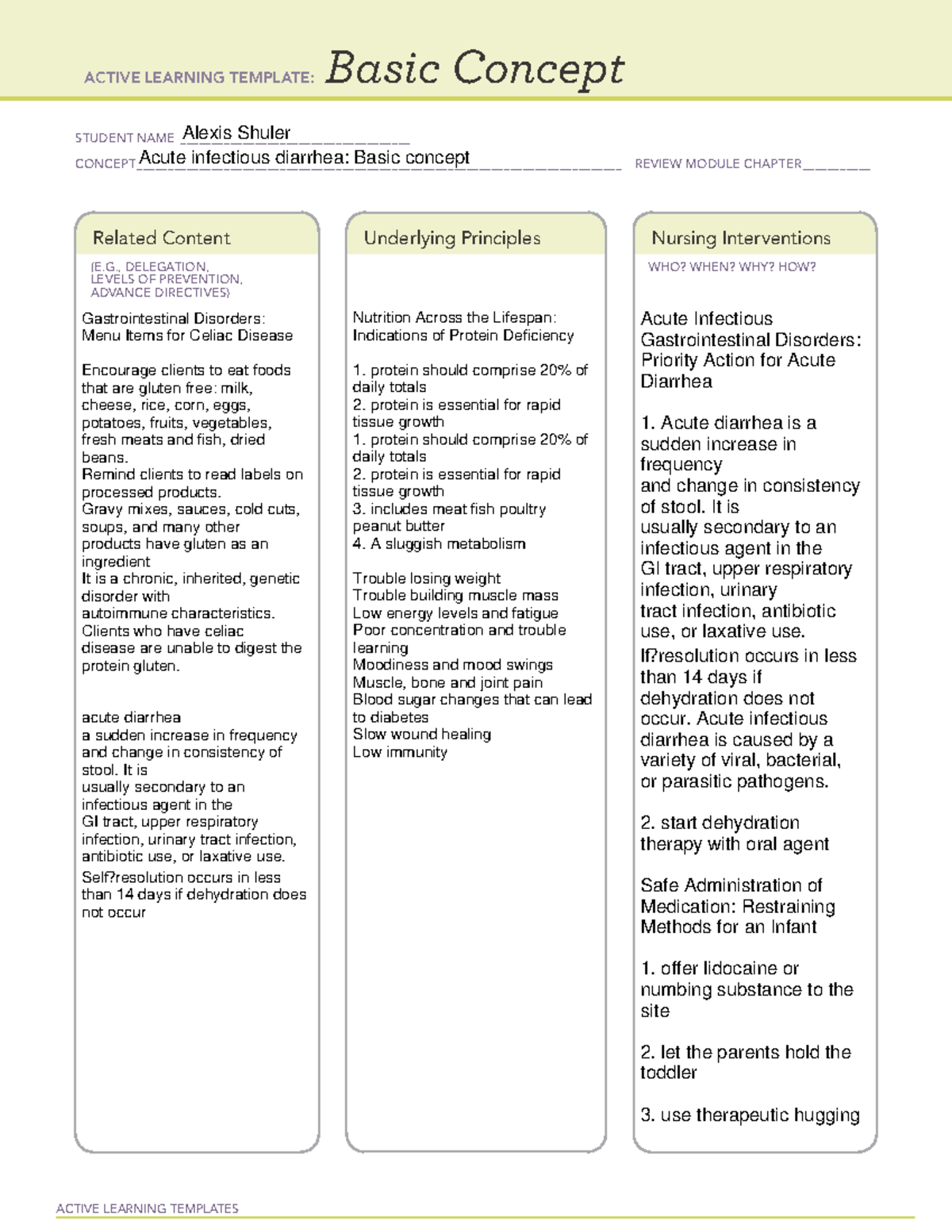 Basic Concept - ATI Med Card Active Learning Template - Studocu