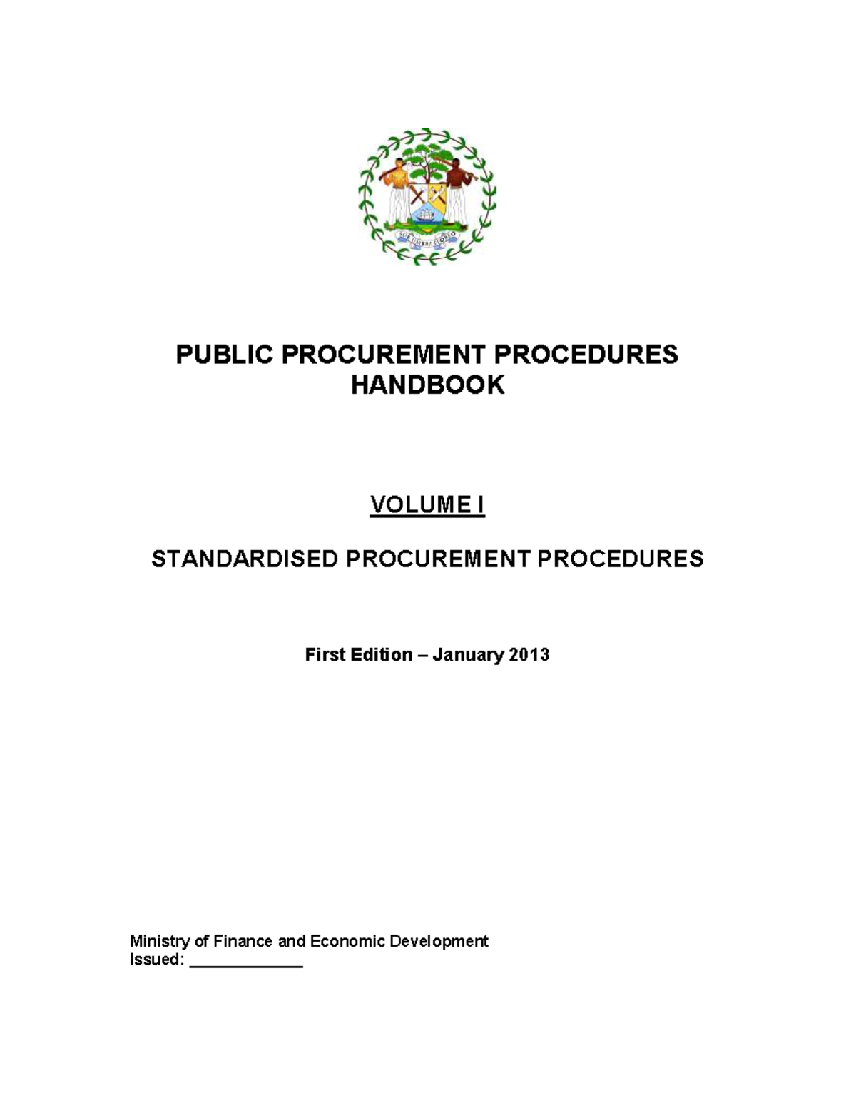 Public Procurment - PURCHASING PROCEDURES - PUBLIC PROCUREMENT ...