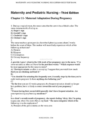 Postpartum Case Study - POSTPARTUM CASE STUDY Learning Objectives ...