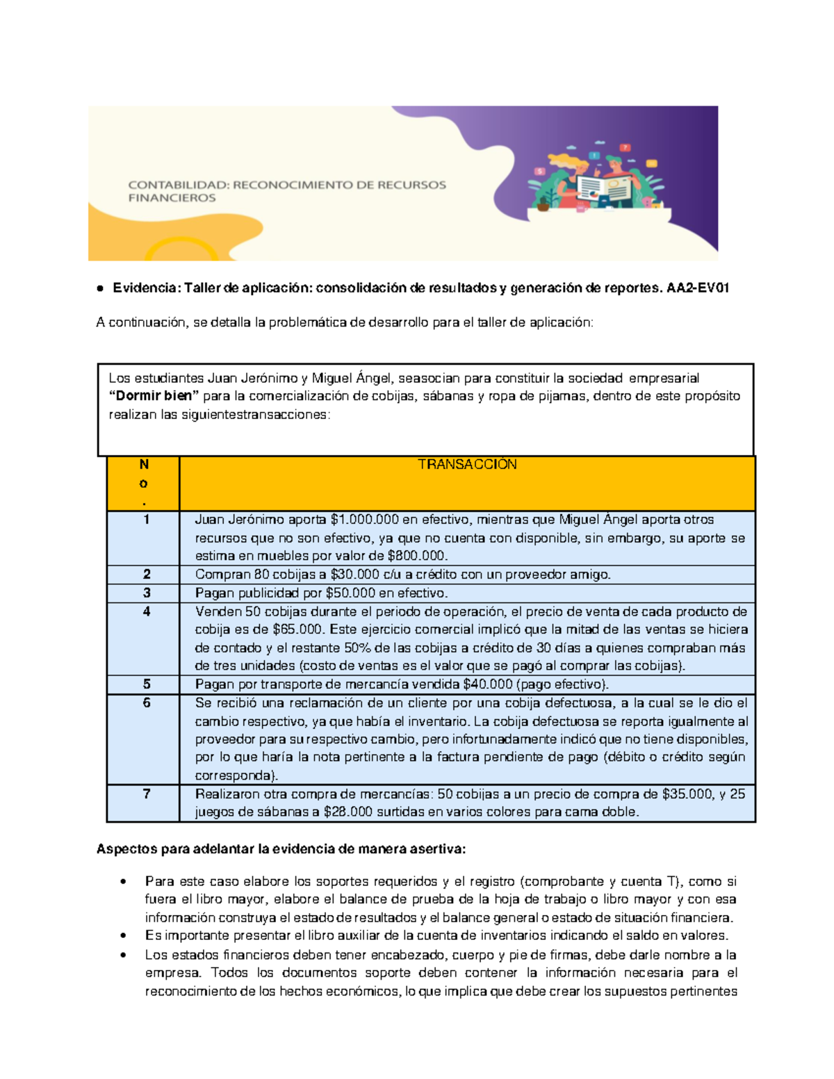 Evidencia Taller 3: Consolidación y Reporte de Resultados - AA2-EV - Studocu