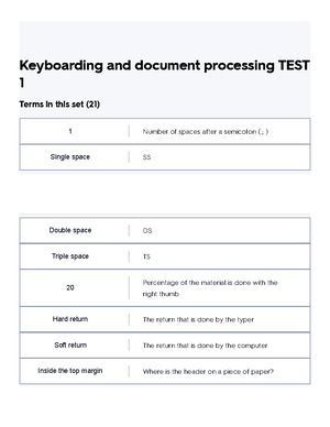 A Beka Keyboarding and Document Processing Test 2 Flashcards Quizlet ...