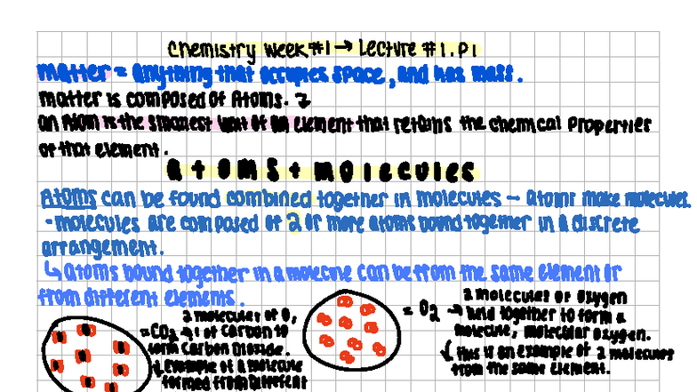Chemistry 101: Lecture 1 - Introduction to Matter and Atoms - Studocu