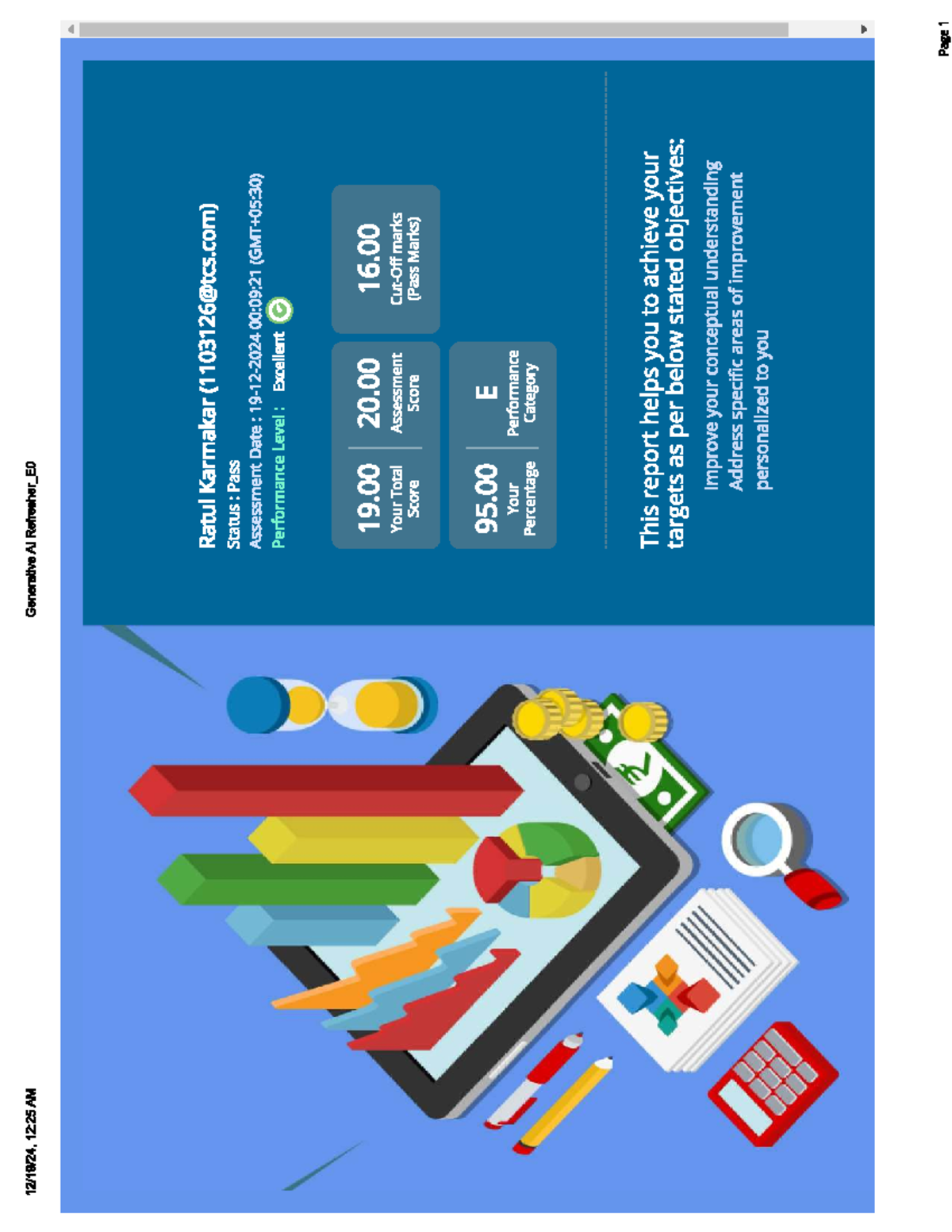Generative AI Refresher E0: Performance Assessment & Insights - Studocu