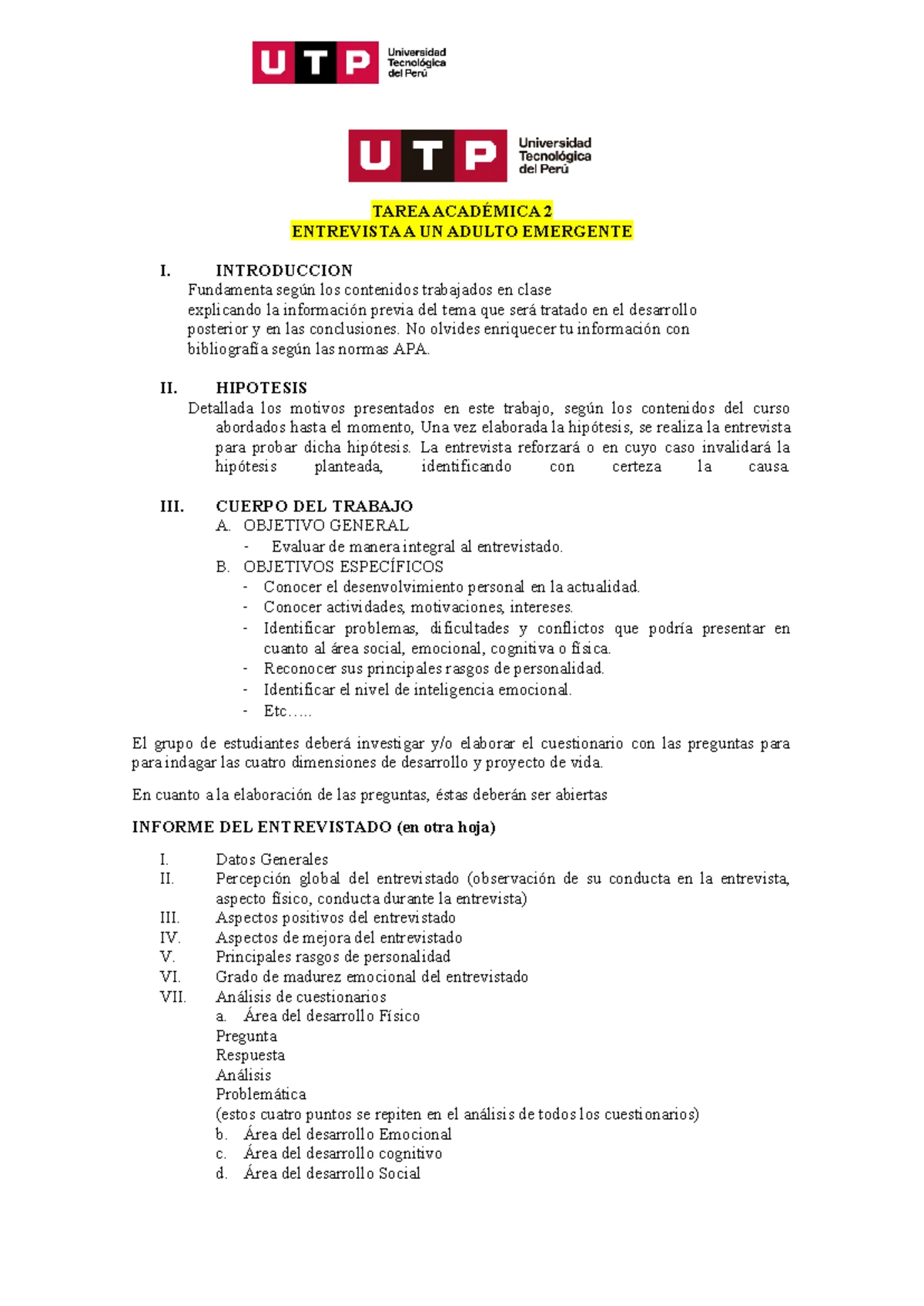 Semana 04 - Tarea académica 1: Organizadores visuales en psicología del - Studocu