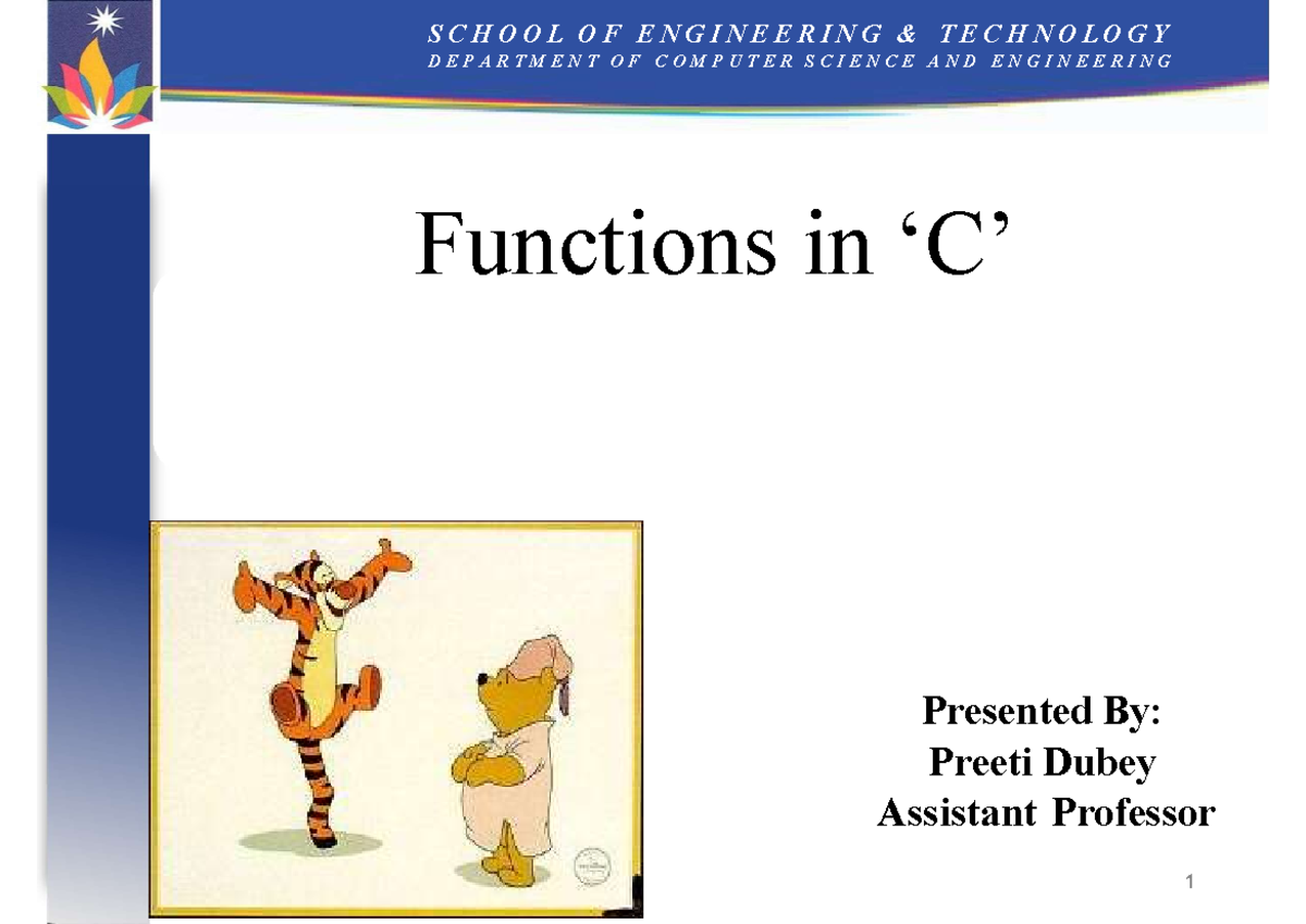 Functions in C: Understanding Basics and Call Mechanisms - Studocu