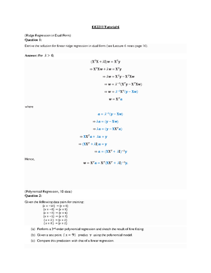 Week 8, Tutorial 7 (Student's Handout) - Week 8, Tutorial 7 Lecture Recap Answer these questions ...