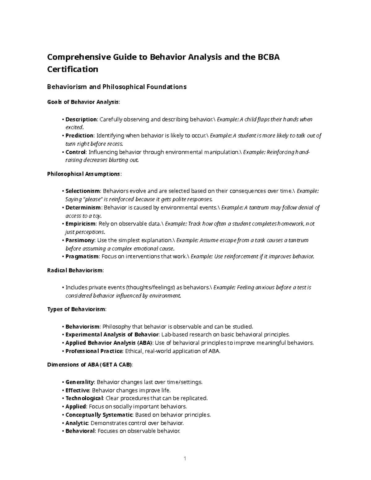 BCBA Study Guide: Comprehensive Behavior Analysis Certification Prep ...