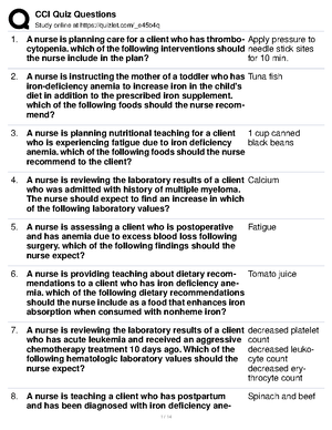 Capstone A and B study guide - Capstone B Management of Care (15 items ...