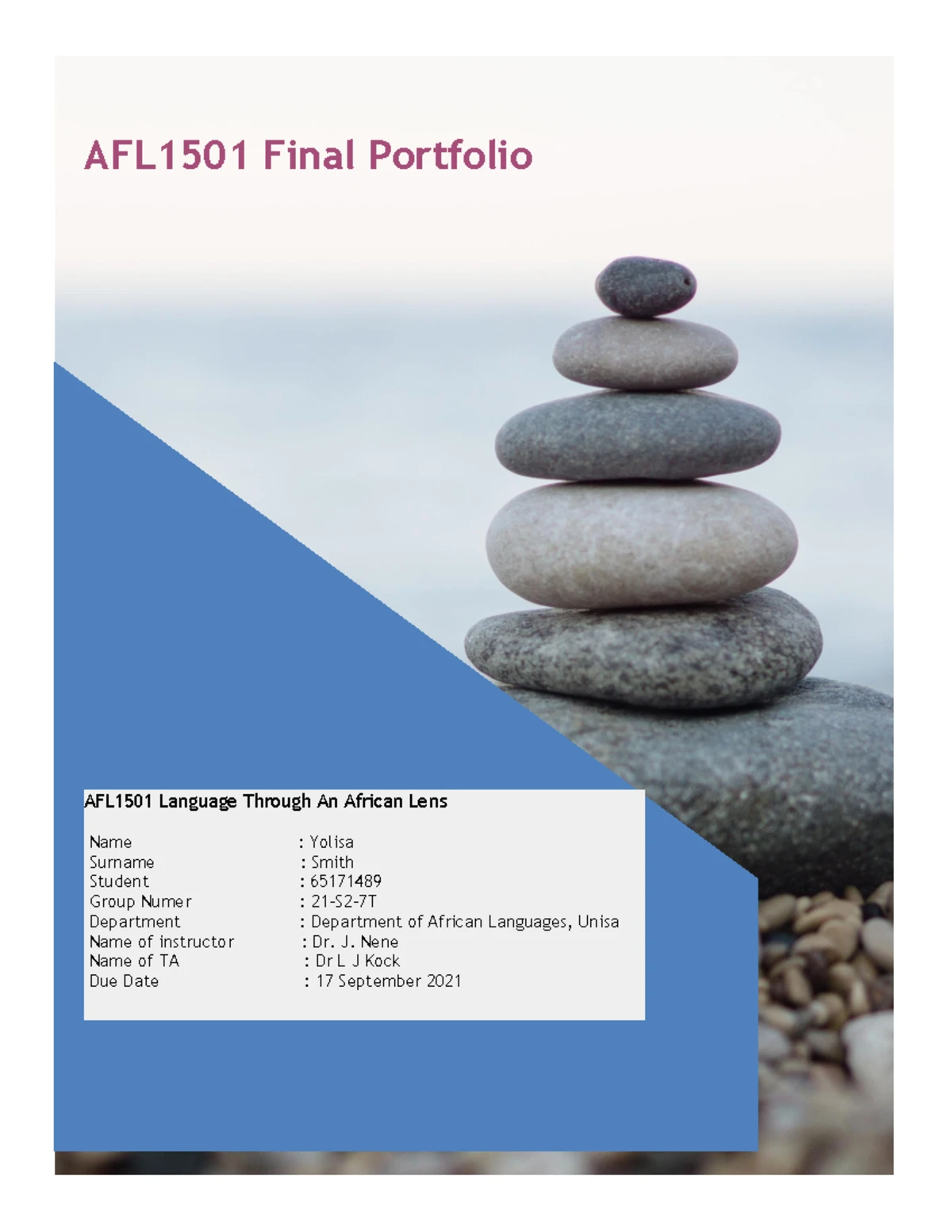 Ummeli Indatshana: Ukuhlola Ifa LikaMvinjelwa kuMthunzi - ISF 103 - Studocu