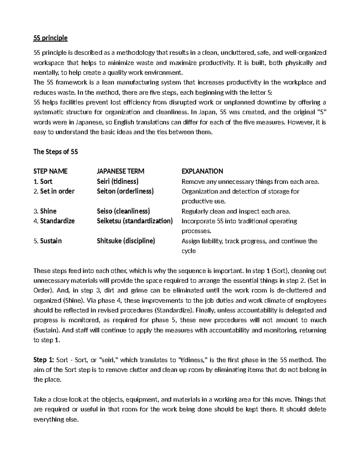 5S and 3R Principles: Enhancing Workplace Efficiency and Sustainability ...