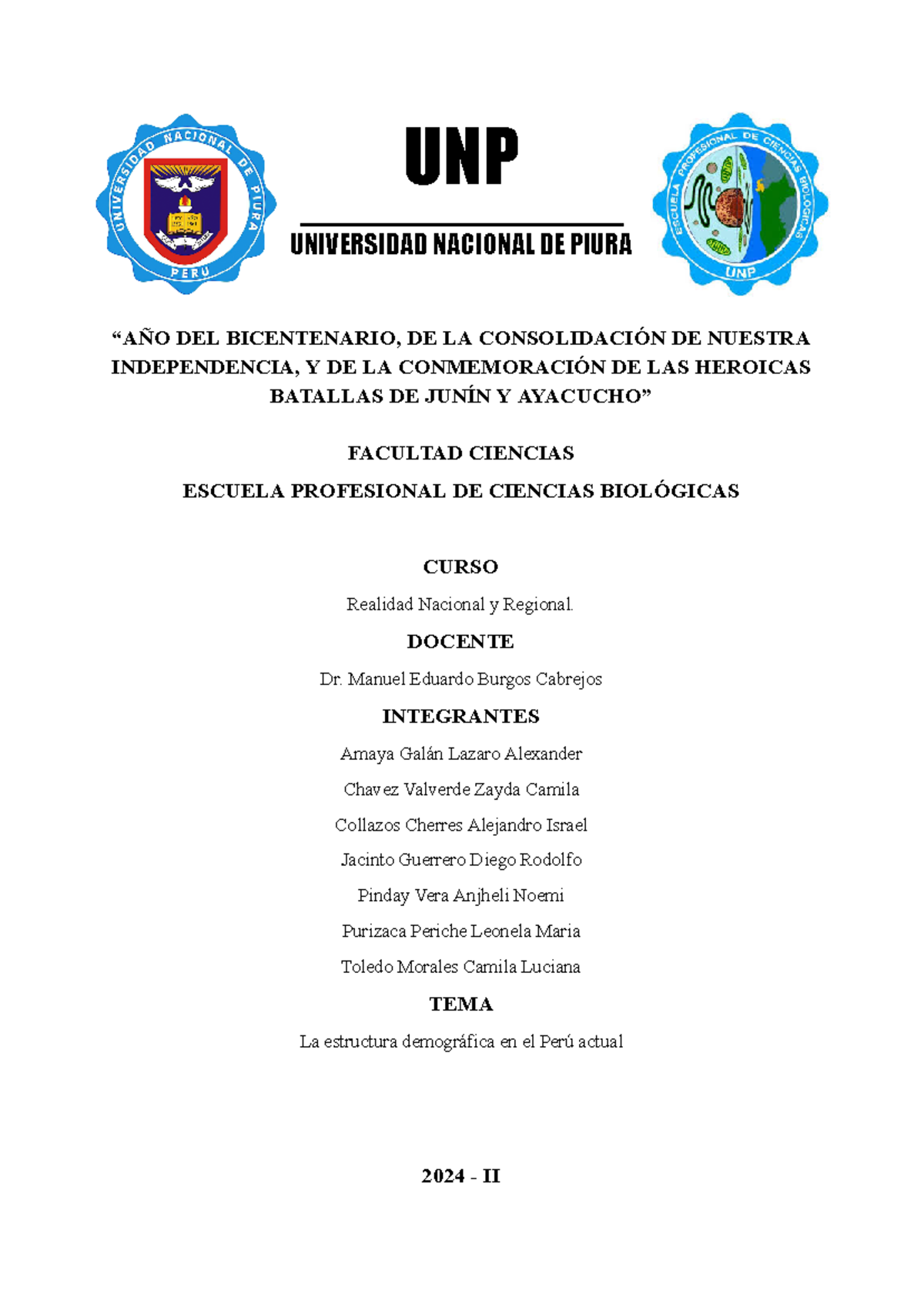 La estructura demogr-fica en el Per- actual - UNP UNIVERSIDAD NACIONAL ...